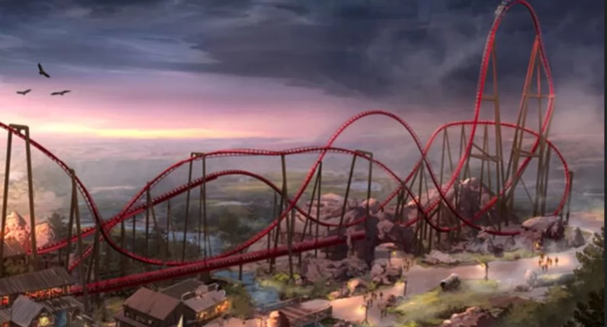 GhostRider - pierwszy rollecoster już w Hossoland. Właśnie rozpoczyna ...